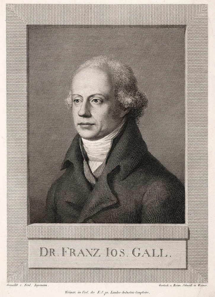 Franz Joseph Gall, anatomista y frenólogo alemán, c 1800