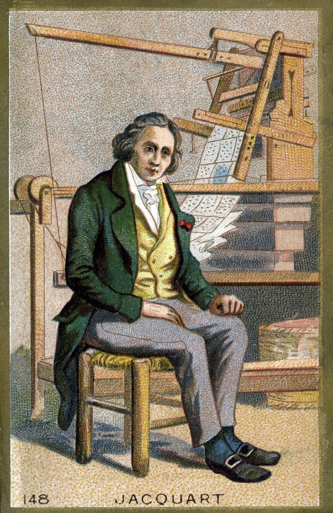 Retrato de Joseph Marie Jacquard (1752-1834), inventor mecánico francés ...