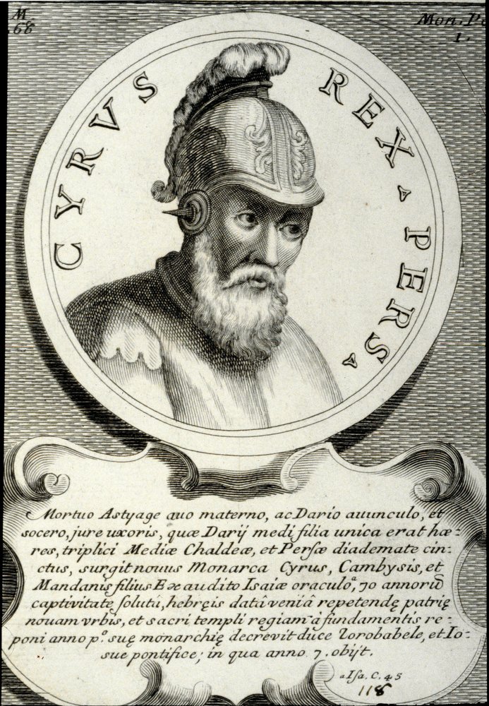 Retrato de Ciro II (ca. 559-529 a.C.) llamado Ciro el Grande, fundador ...