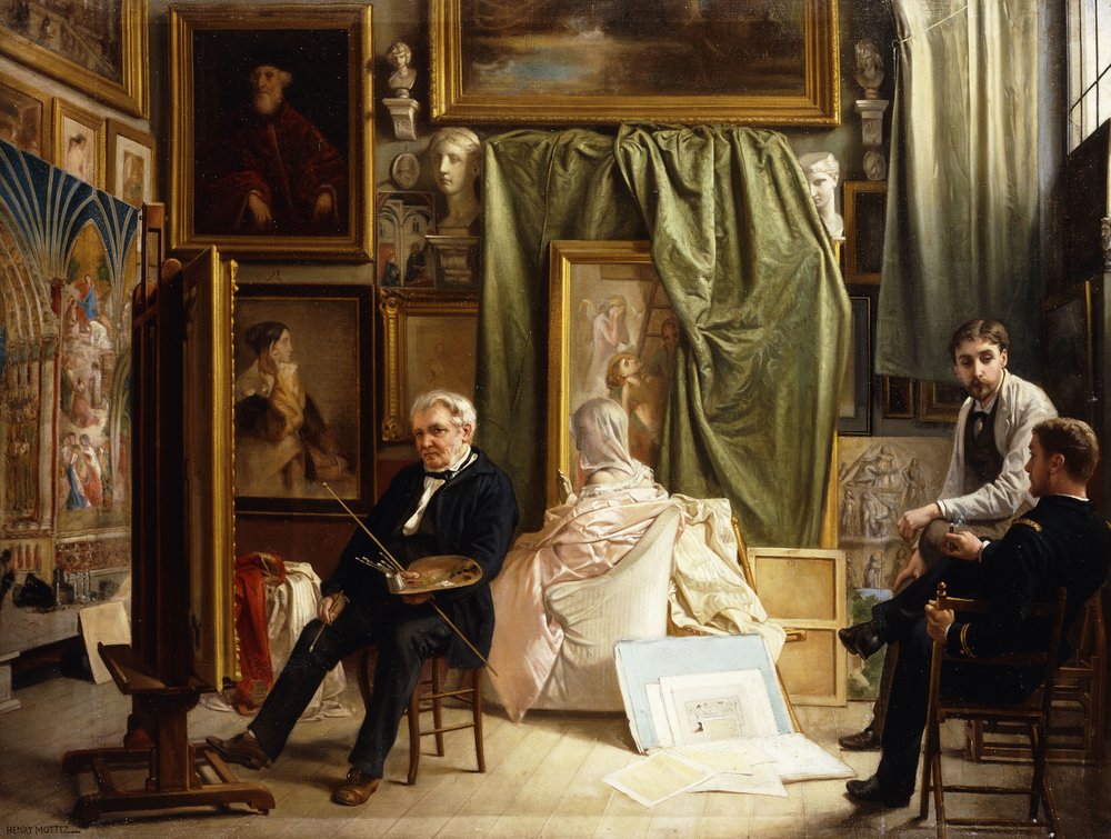 El estudio del artista | Victor Mottez | Impresión de arte