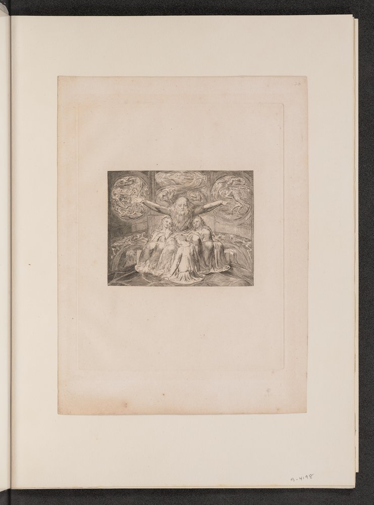 Job y sus hijas | William Blake | Impresión de arte