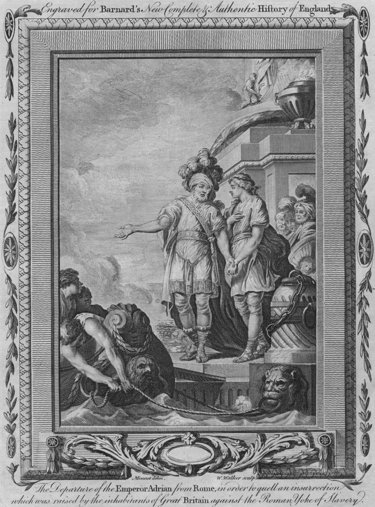 La partida del Emperador Adriano de Roma para sofocar una insurrección