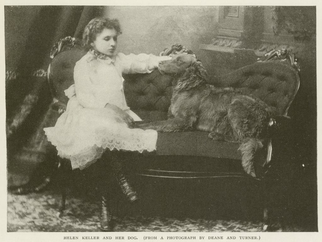 Helen Keller y su perro de American Photographer