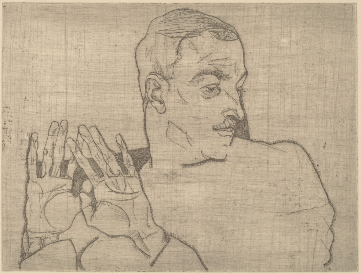 Retrato de Arthur Roessler | Egon Schiele