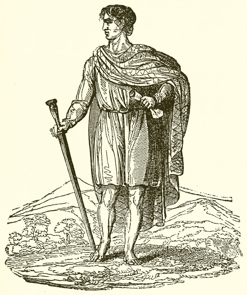 Hombre anglosajón | English School | Impresión de arte