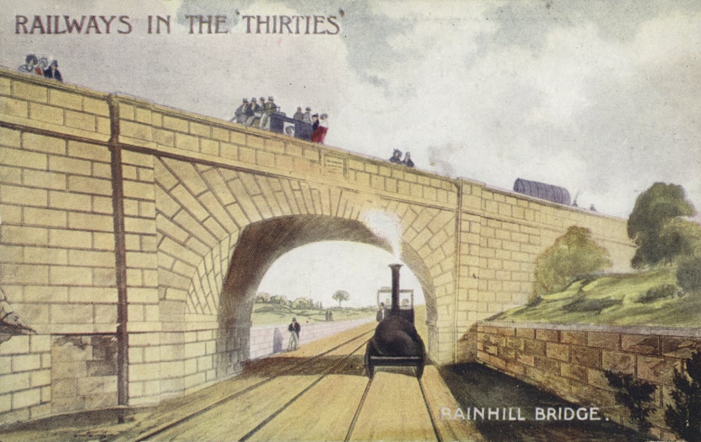 Puente de Rainhill | English School | Impresión de arte