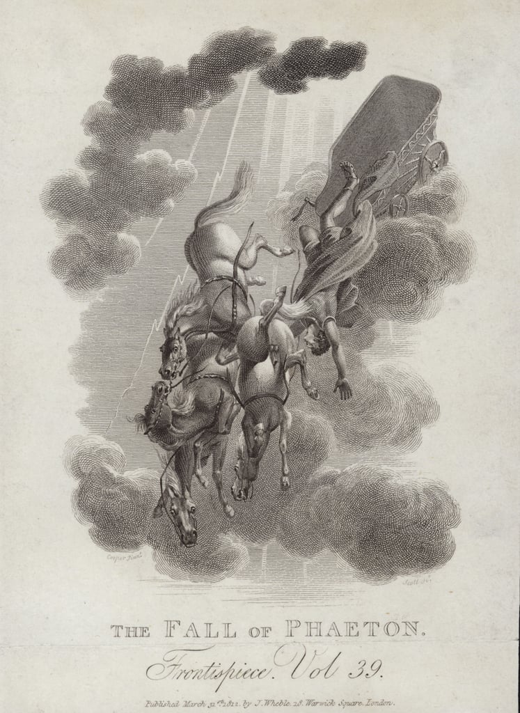 La caída de Faetón | English School | Impresión de arte