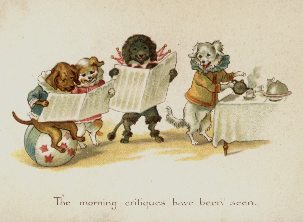 Perros cómicos | European School | Impresión de arte