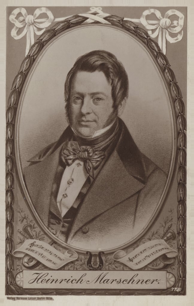 Retrato de Heinrich Marschner | German School