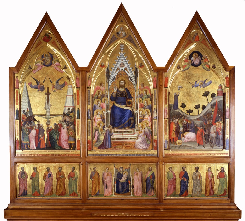 El tríptico de Stefaneschi, c.1320 (tempera en el panel)