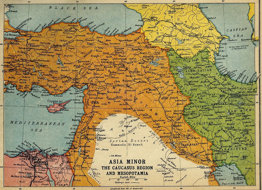 Asia Menor, la Región del Cáucaso y Mesopotamia, Primera Guerra Mundial ...