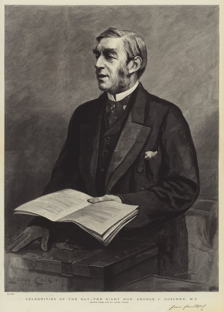 Celebridades del día, el correcto Honorable George J Goschen, MP