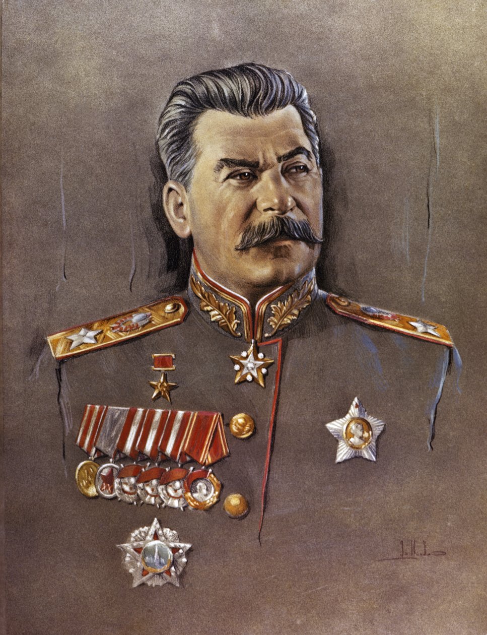 Retrato de Joseph Stalin | Unknown | Impresión de arte