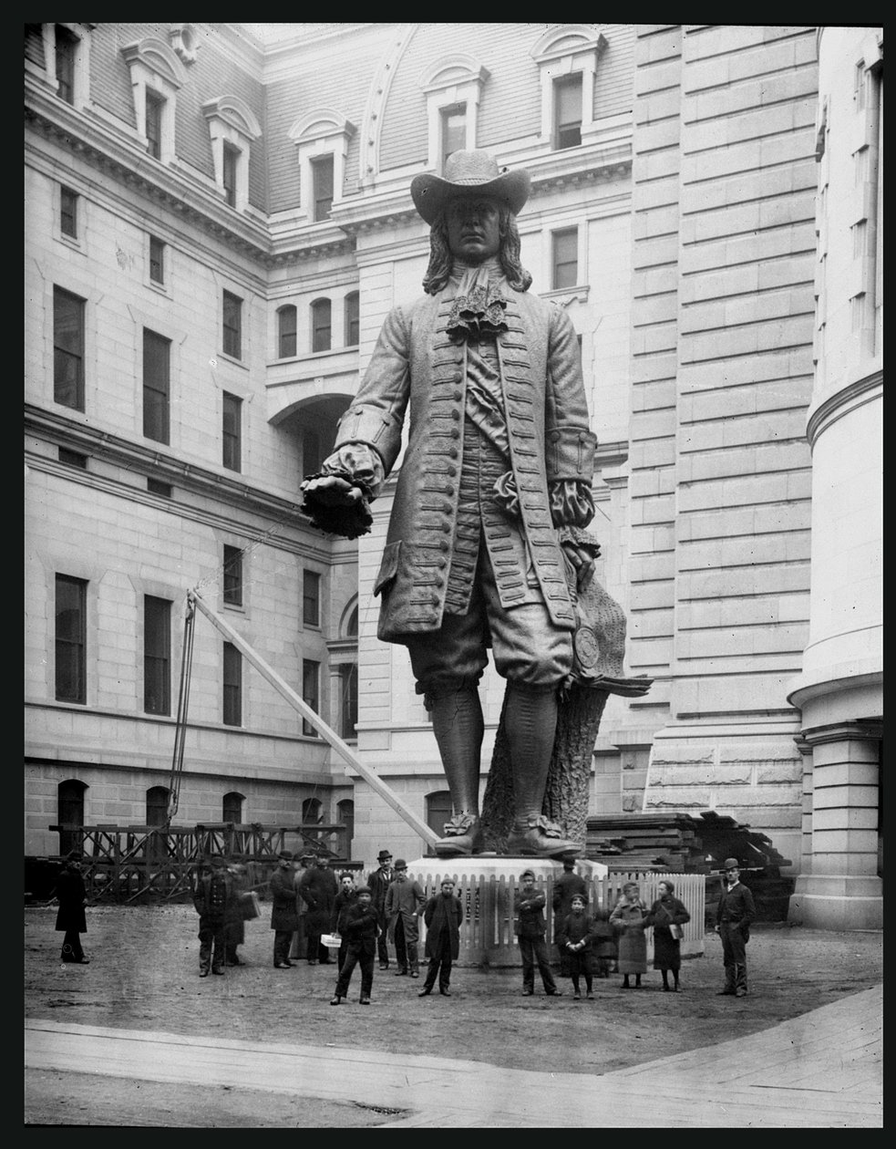 Estatua de William Penn en el patio del Ayuntamiento, Filadelfia