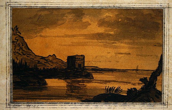 Paisaje Clásico | Alexander Cozens | Impresión de arte