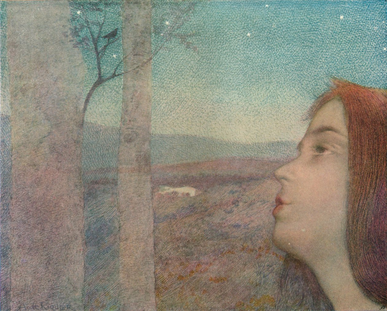 El Llamado del Pájaro, c. 1908 | Alexandre de Riquer