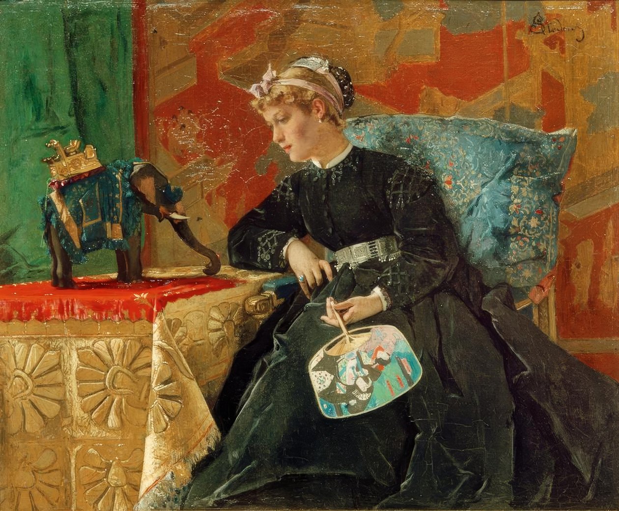 India en París | Alfred Emile Stevens | Impresión de arte