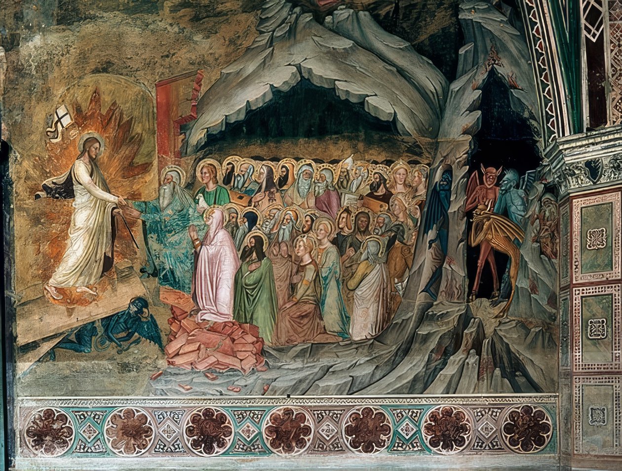 Descenso de Cristo al limbo. Ca. 1367-1369