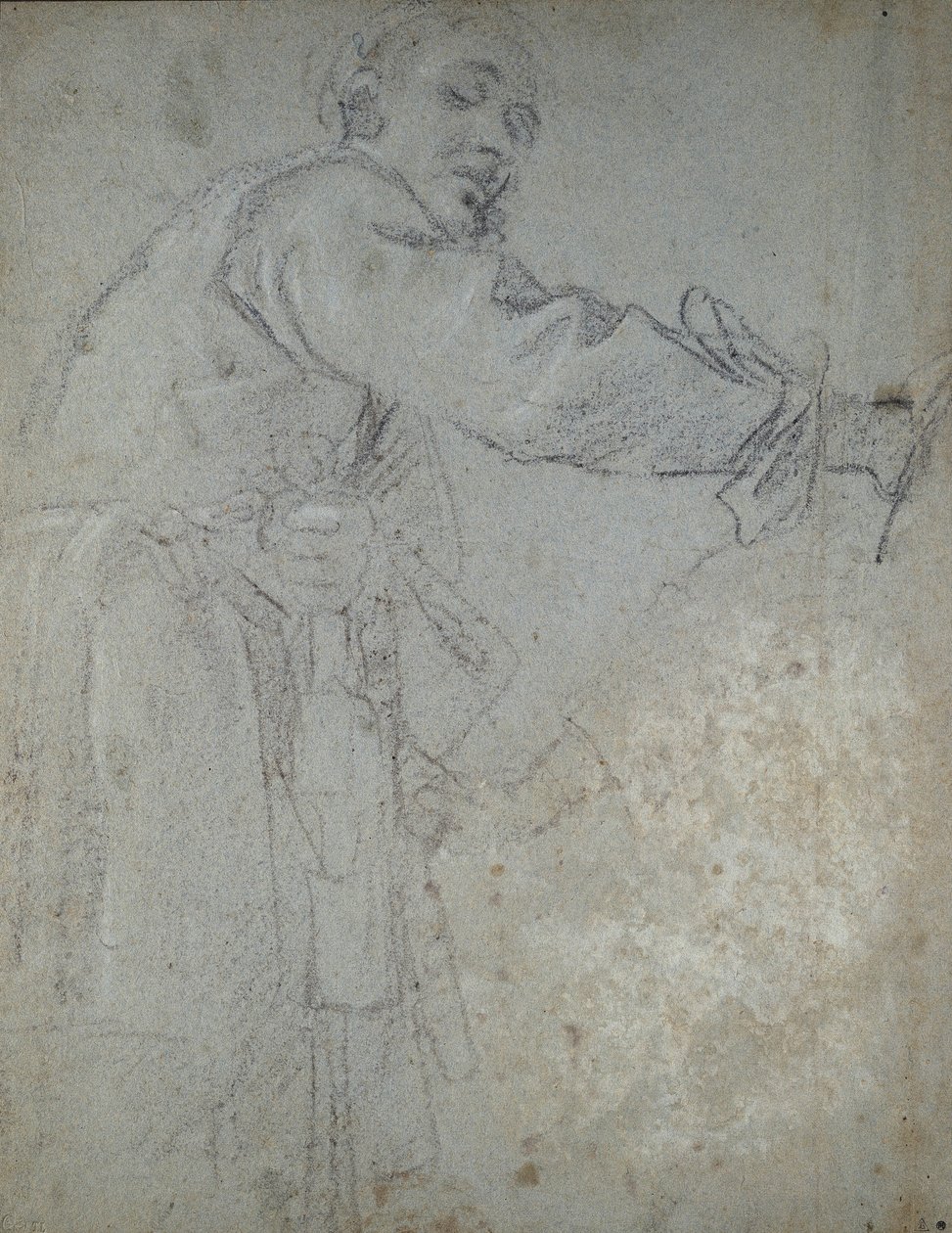 Estudio de una figura masculina drapeada