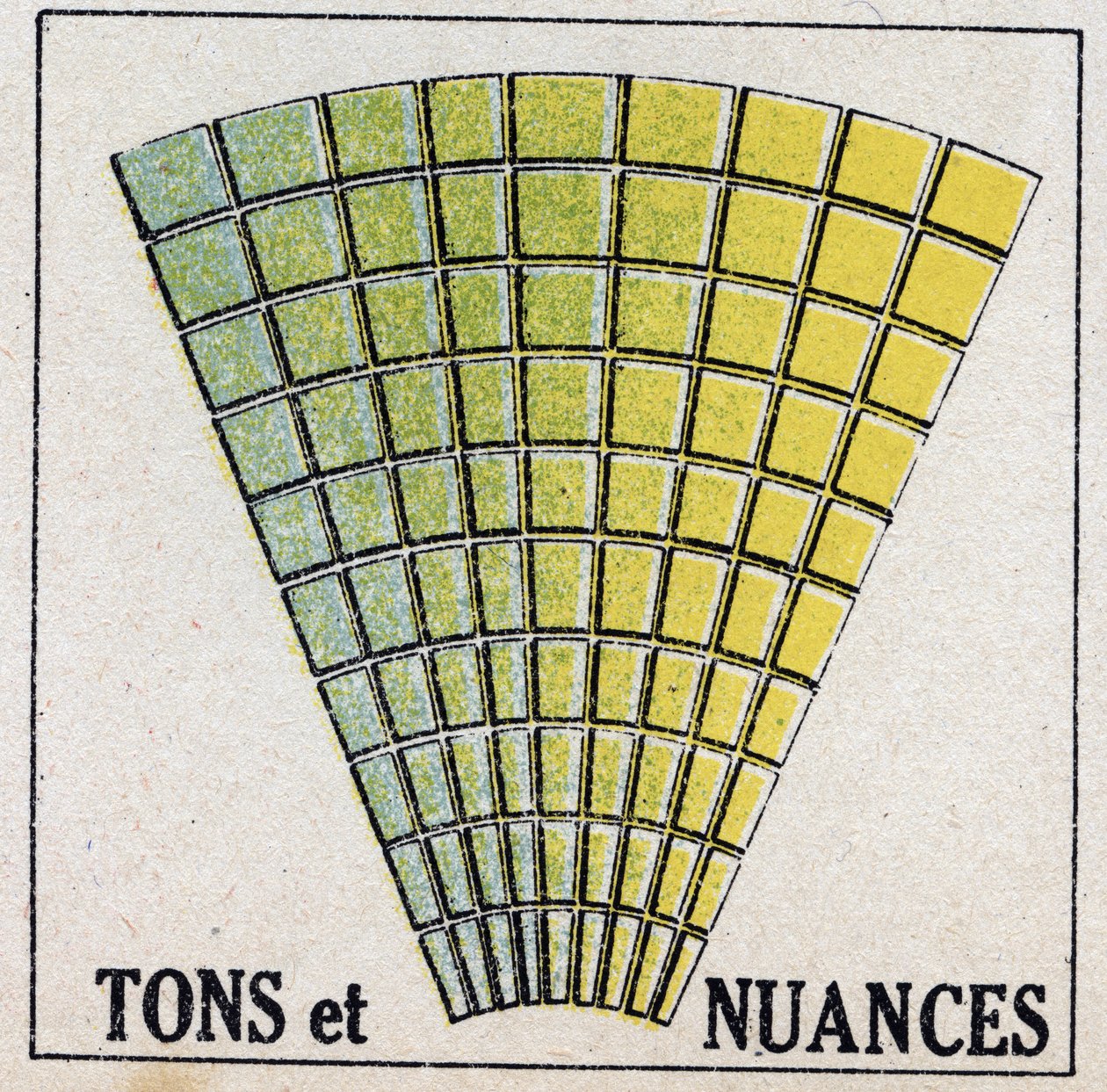 Colores: tonos y matices. Ilustración anónima de 1925. Colección privada.