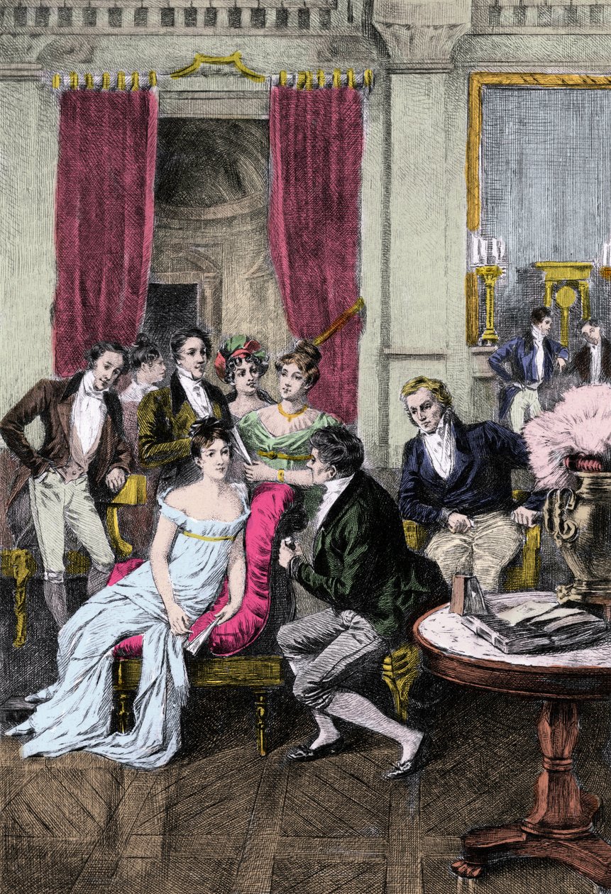 Salón literario: 'Alrededor de Madame Recamier' Madame Juliette Recamier (1777-1849) rodeada de ...