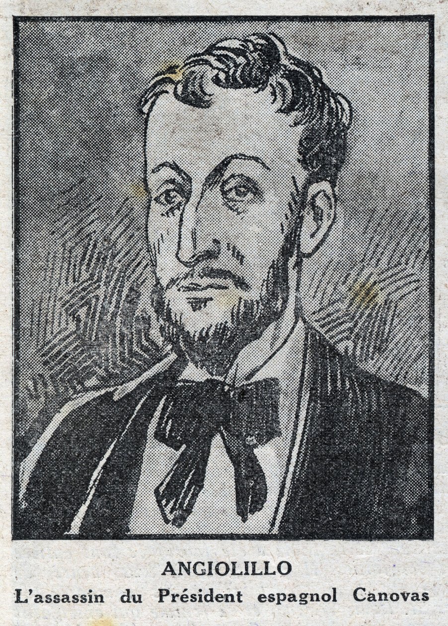 Retrato de Michele Angiolillo Lombardi, alias José Sants o Rinaldini ...