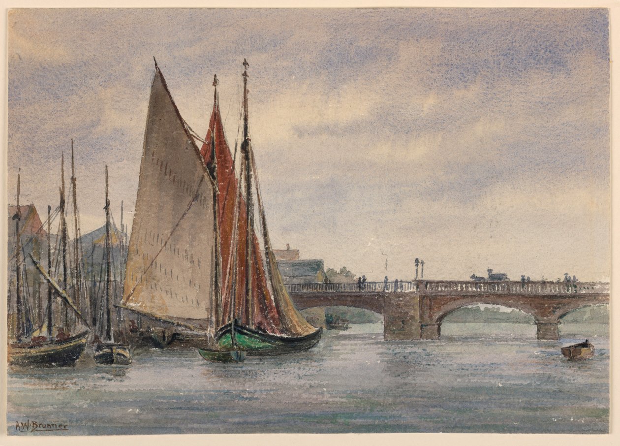 Barcos en Trouville | Arnold William Brunner