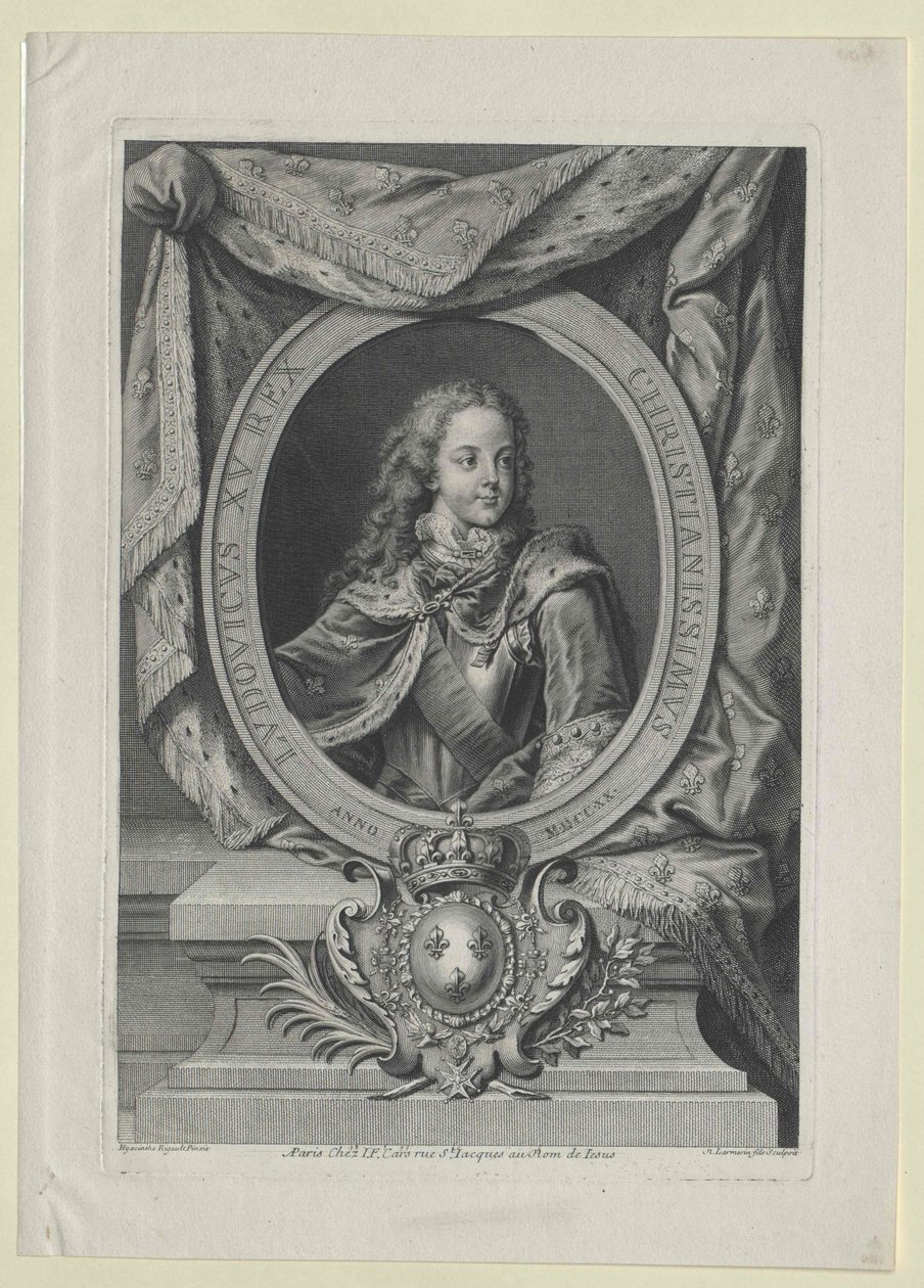 Rey de Francia Luis XV | Artist Unknown | Impresión de arte
