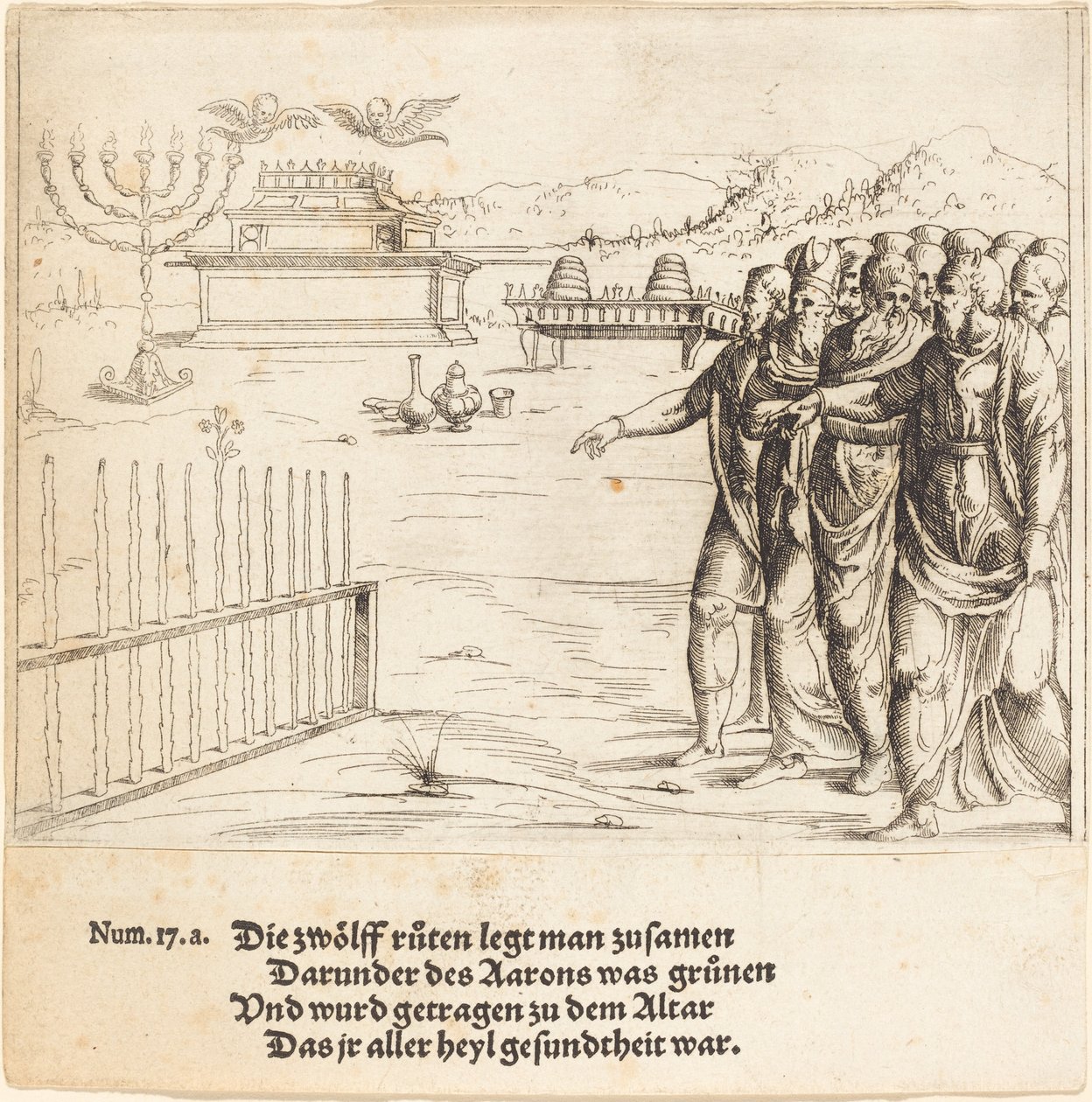 El Florecimiento de la Vara de Aarón | Impresión de arte