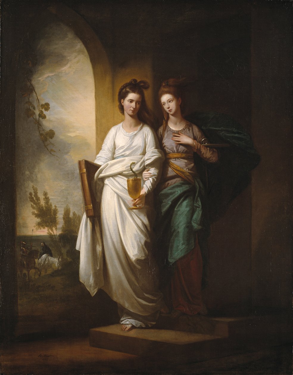 Fidelia y Speranza | Benjamin West | Impresión de arte