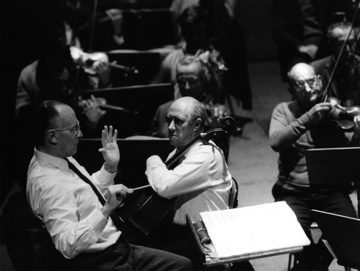 Paul SACHER y Mstislav ROSTROPOVICH | Bernard Perrine