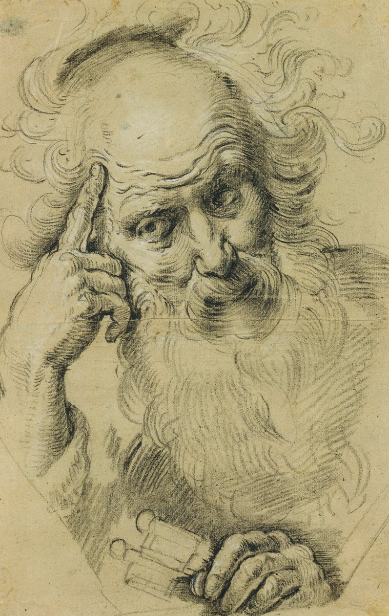 San Pedro Meditando | Bernardo Strozzi | Impresión de arte