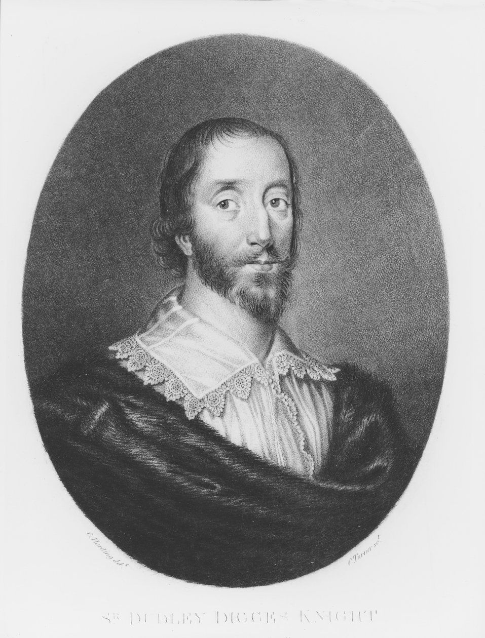 Sir Dudley Digges (1583-1639) ilustración de 'Retratos de personajes ...