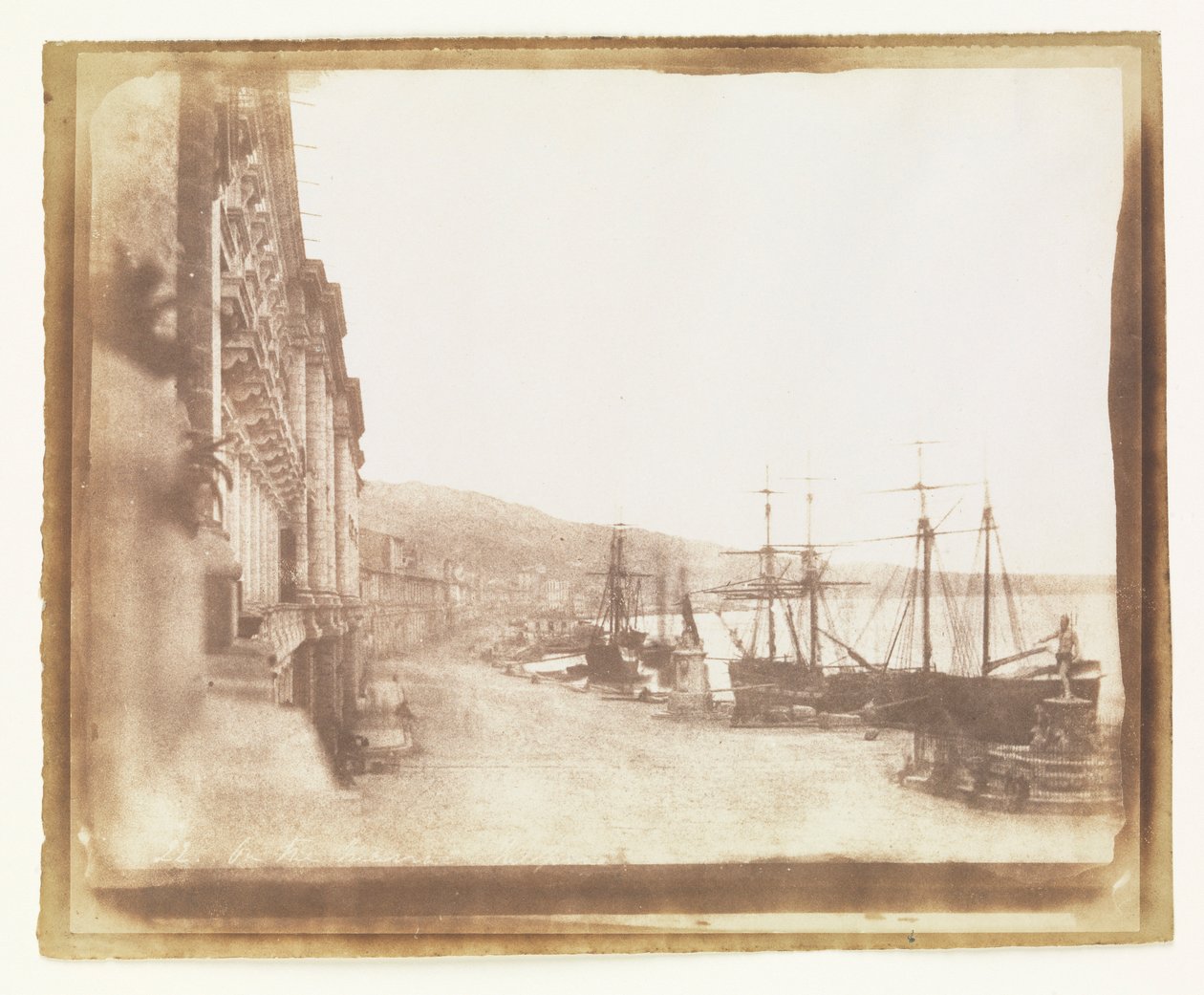 Vista del puerto deportivo de Mesina | Impresión de arte