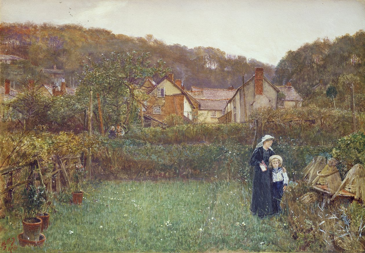 Contando las abejas | Charles Napier Hemy