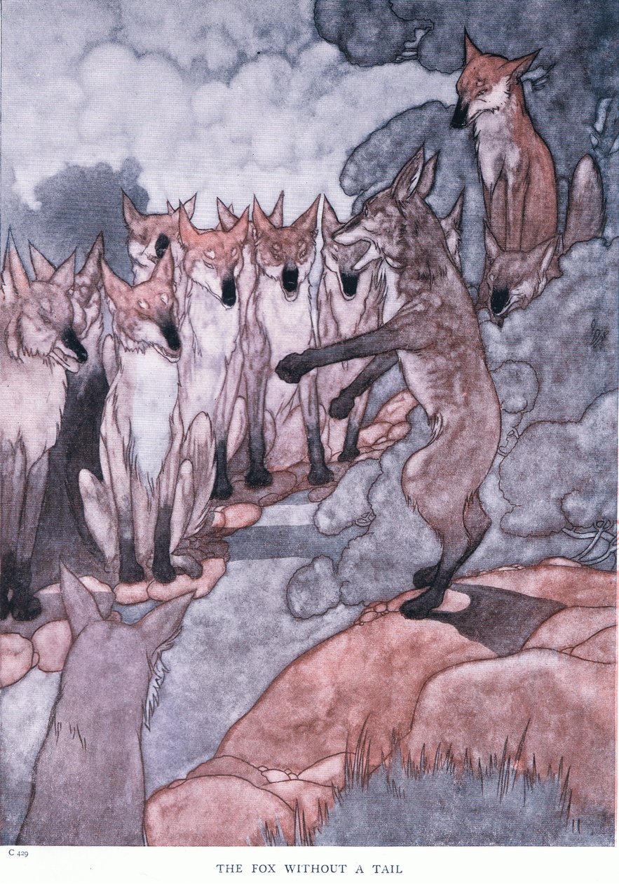 El zorro sin cola | Charles Robinson | Impresión de arte
