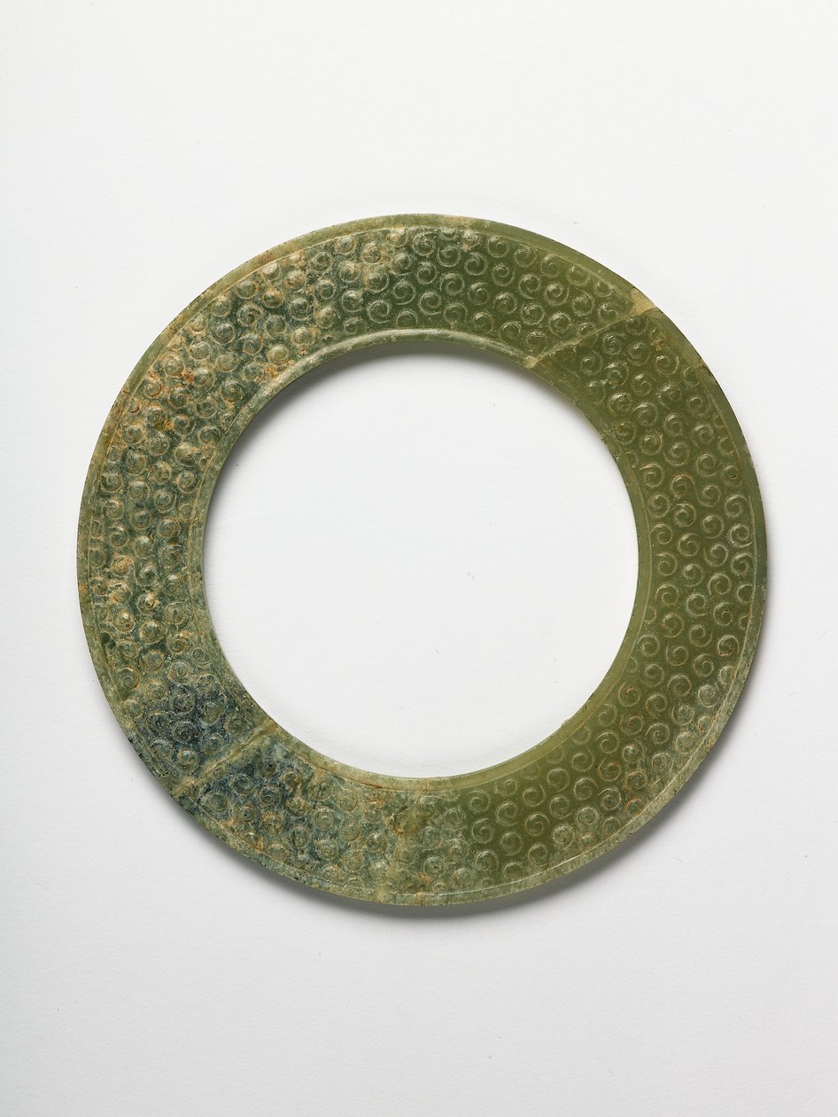 Anillo, período de los Estados Combatientes, siglo IV a III a.C. (jade)