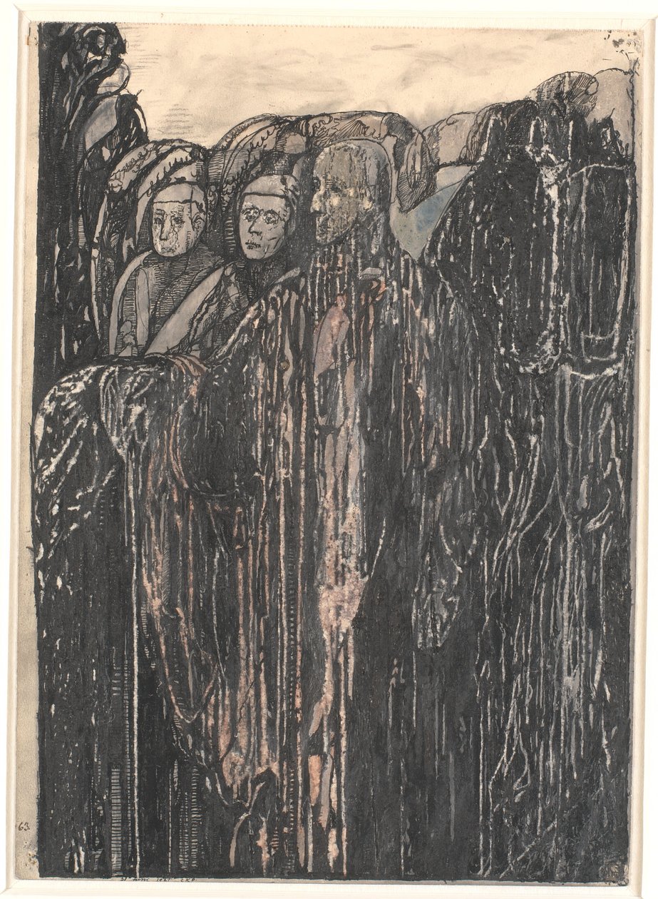 Tres figuras en un jardín | Christian Kongstad Petersen