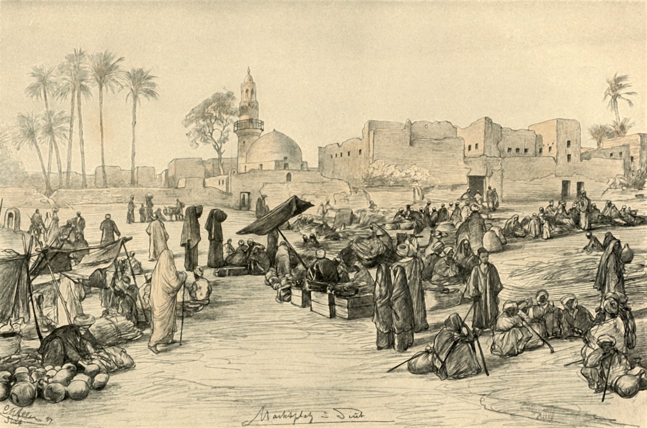 Mercado, Asyut, Egipto | Christian Wilhelm Allers