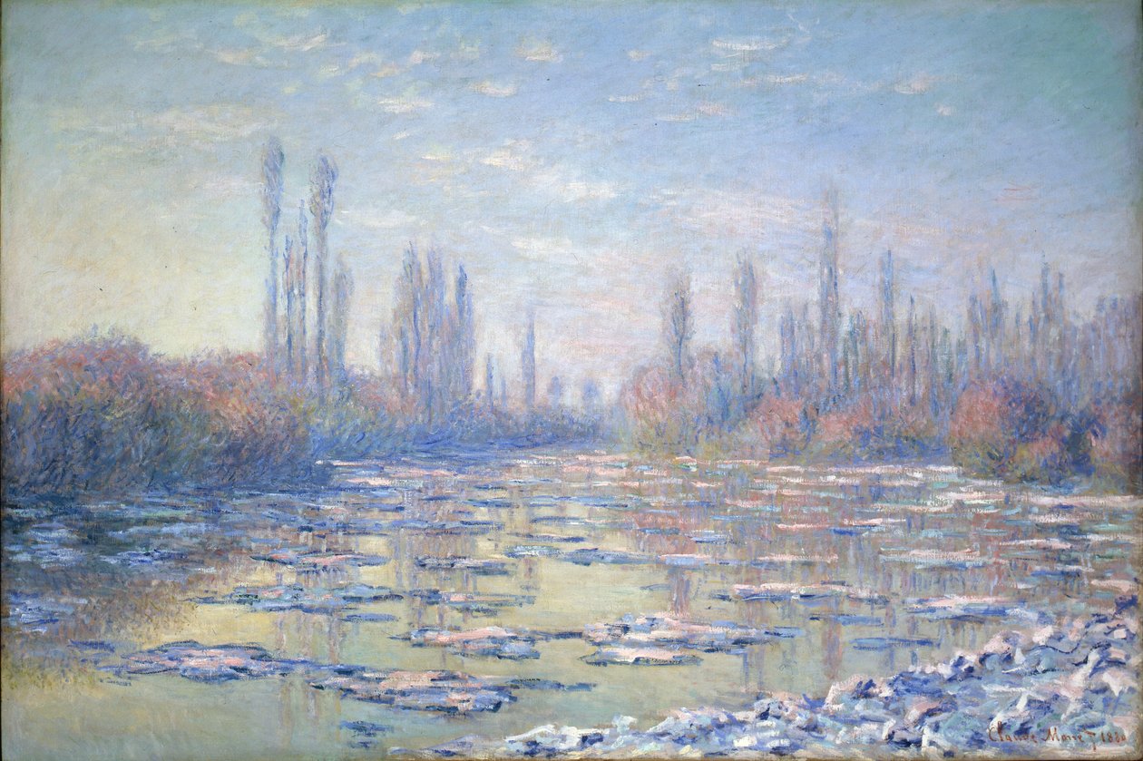 Les Glacons, 1880 | Claude Monet | Impresión de arte