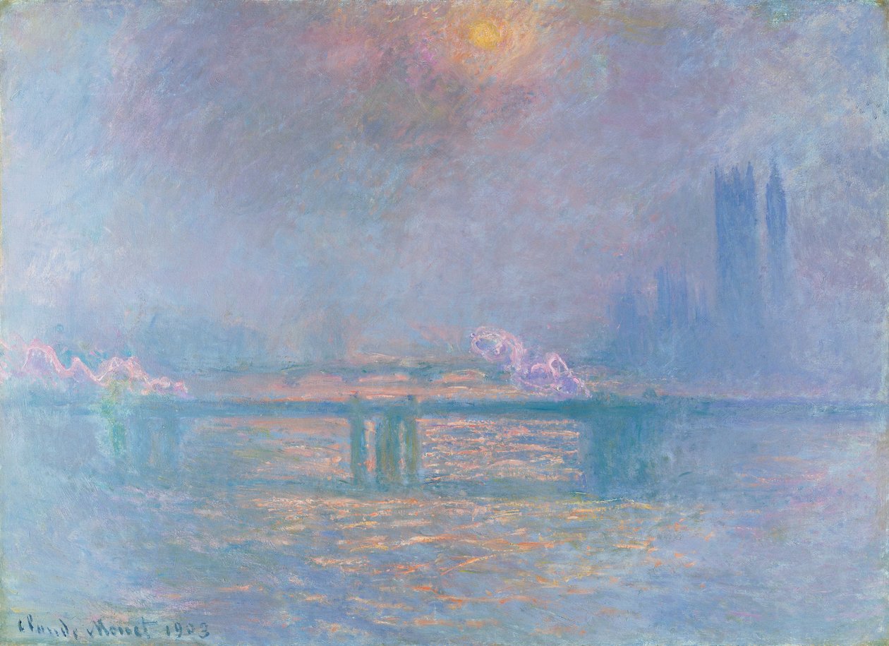 El Támesis con el puente de Charing Cross | Claude Monet
