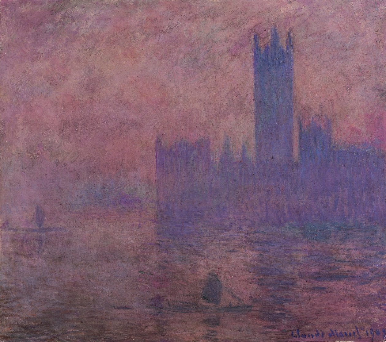 Torre de Westminster | Claude Monet | Impresión de arte