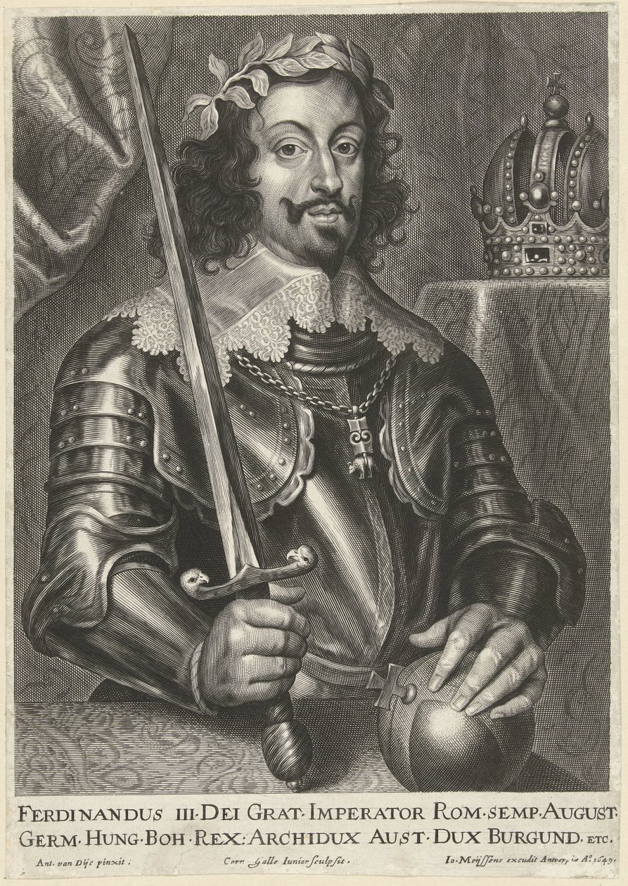 Retrato del emperador Fernando III | Cornelis Galle (II)