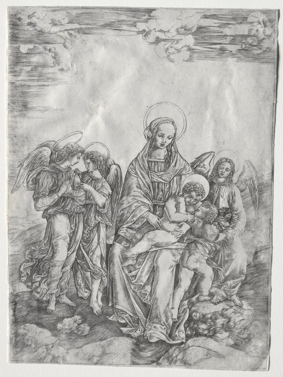 Virgen y Niño con el Niño San Juan | Cristofano Robetta