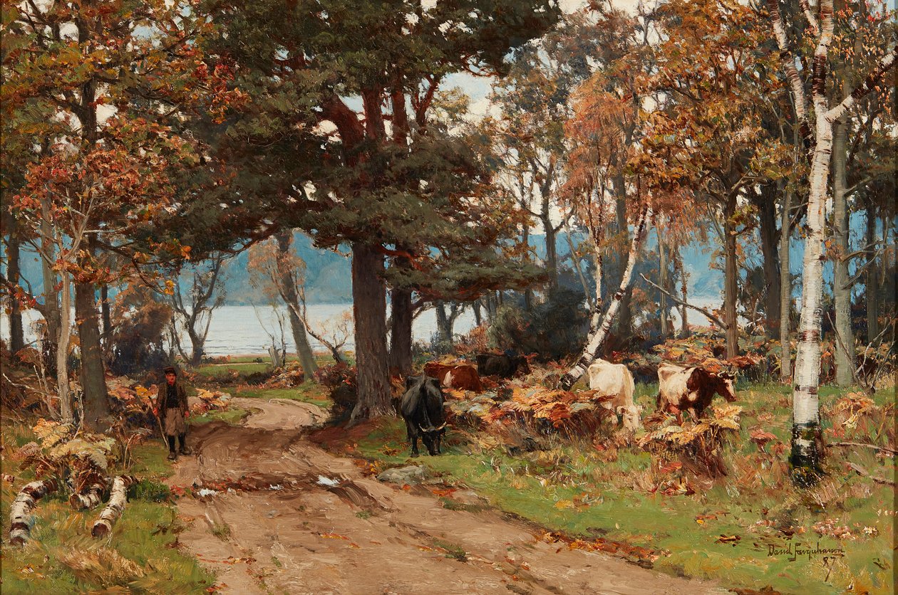 El pie de Ben Lomond | David Farquharson | Impresión de arte