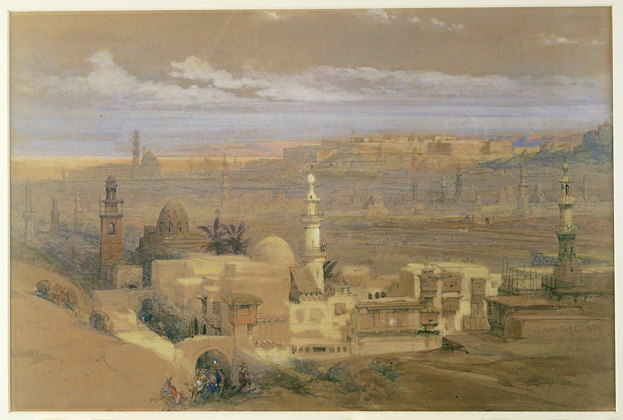 Vista de El Cairo (acuarela y gouache) | David Roberts