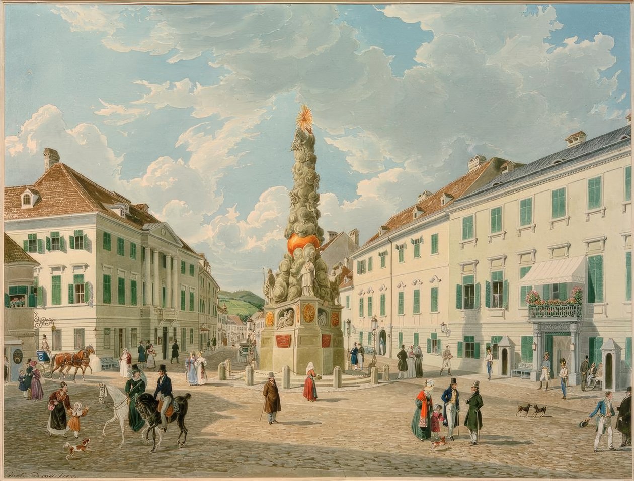 Plaza principal | Eduard Gurk | Impresión de arte