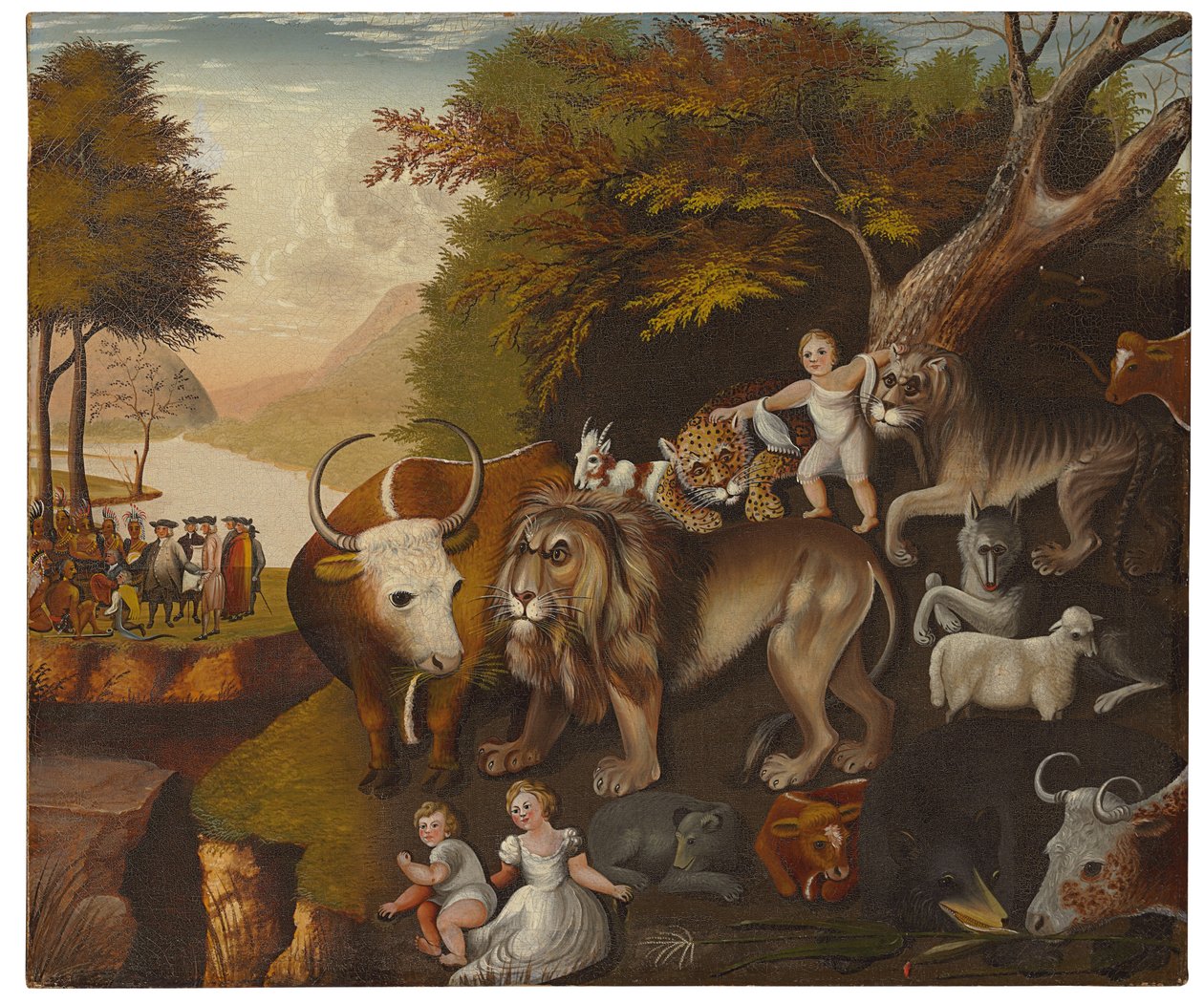 Reino pacífico | Edward Hicks | Impresión de arte