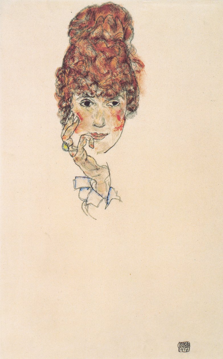 Retrato de Edith Schiele | Egon Schiele | Impresión de arte