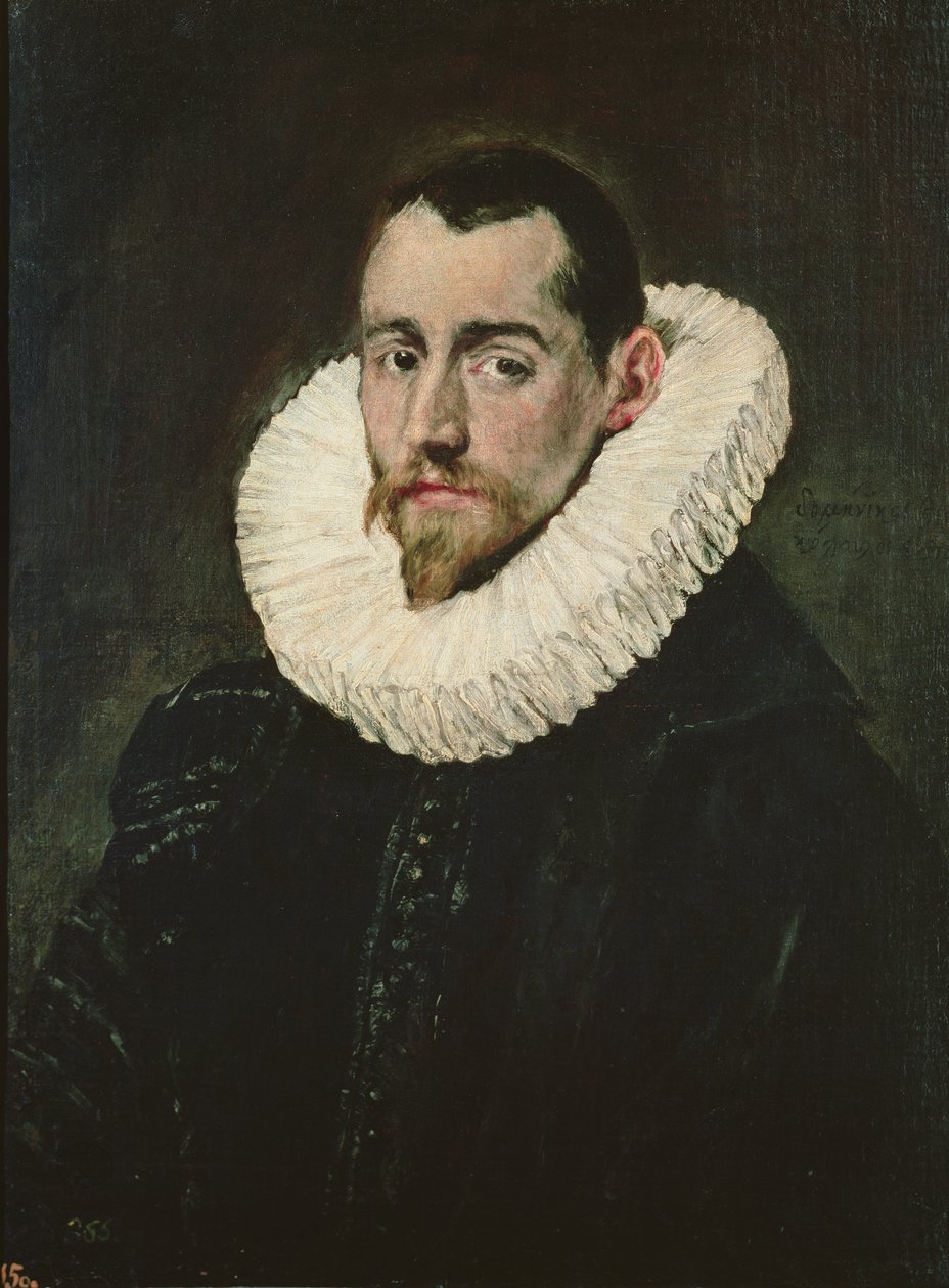 Retrato de un joven caballero | El Greco | Impresión de arte